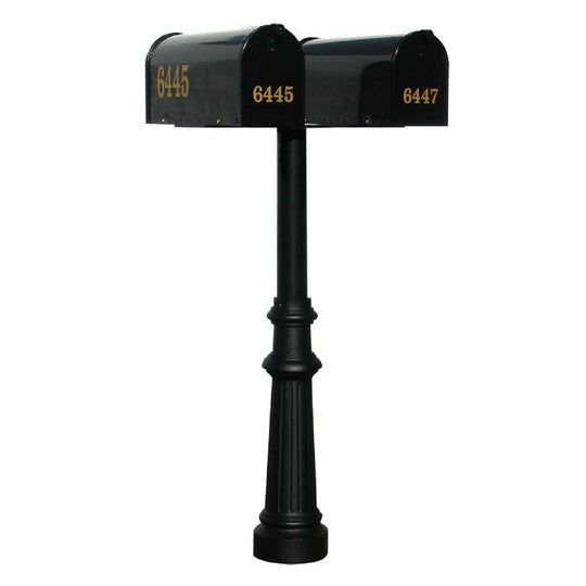 QualArc Hanford TWIN Mailbox Post System Cast Aluminum HPNS2-E1 – Prime ...