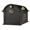 Whitehall Personalized Balmoral Post Mount Mailbox with Monogram ...